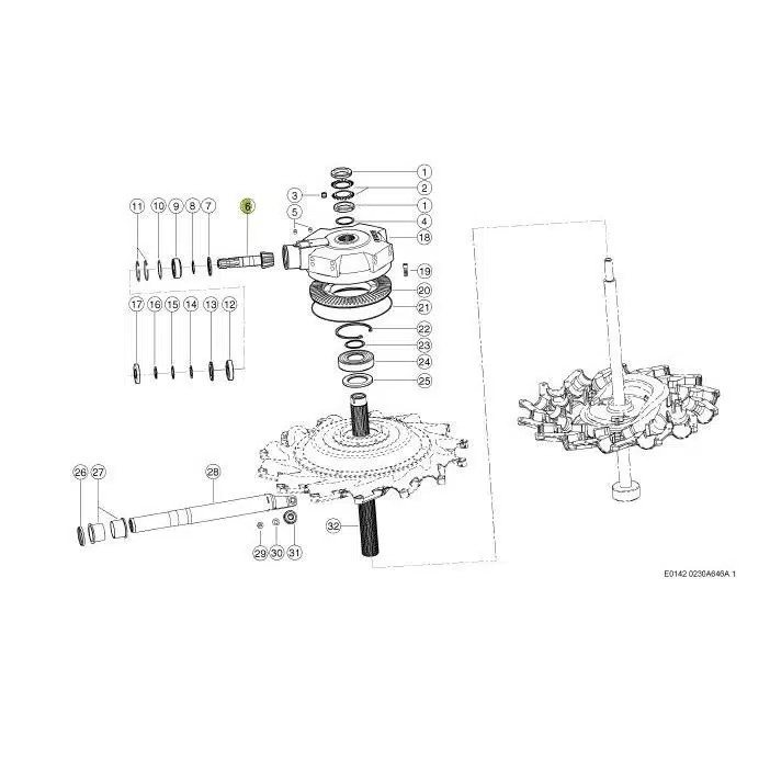 Claas Gear Shaft 0001398510 - Top Agri