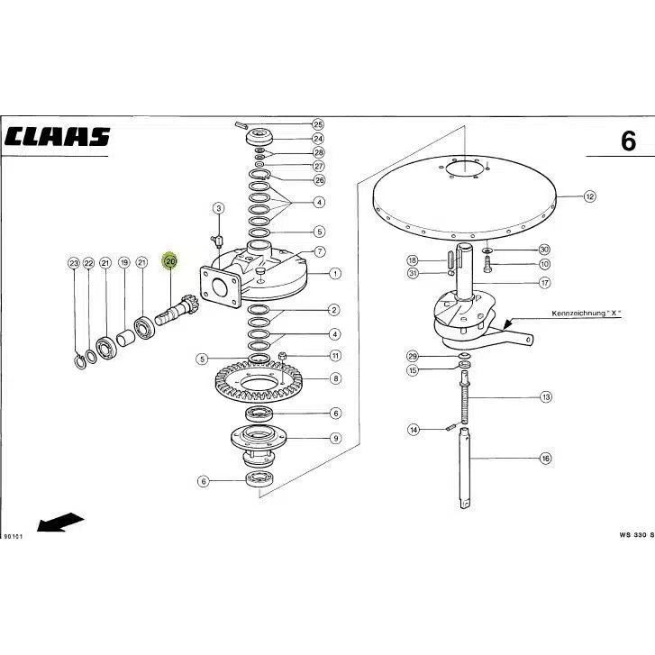 Claas Gear Shaft 0009217130 - Top Agri